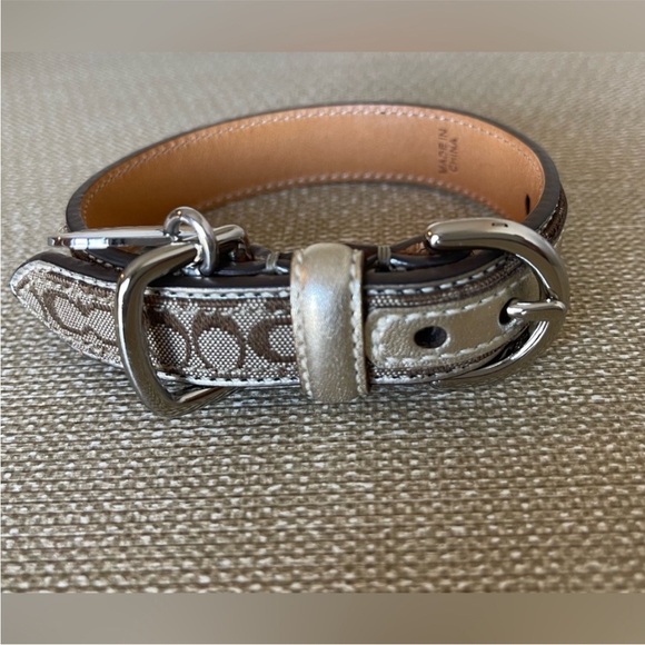 Coach | Dog | Coach Signature Brown And Tan Dog Collar | Poshmark